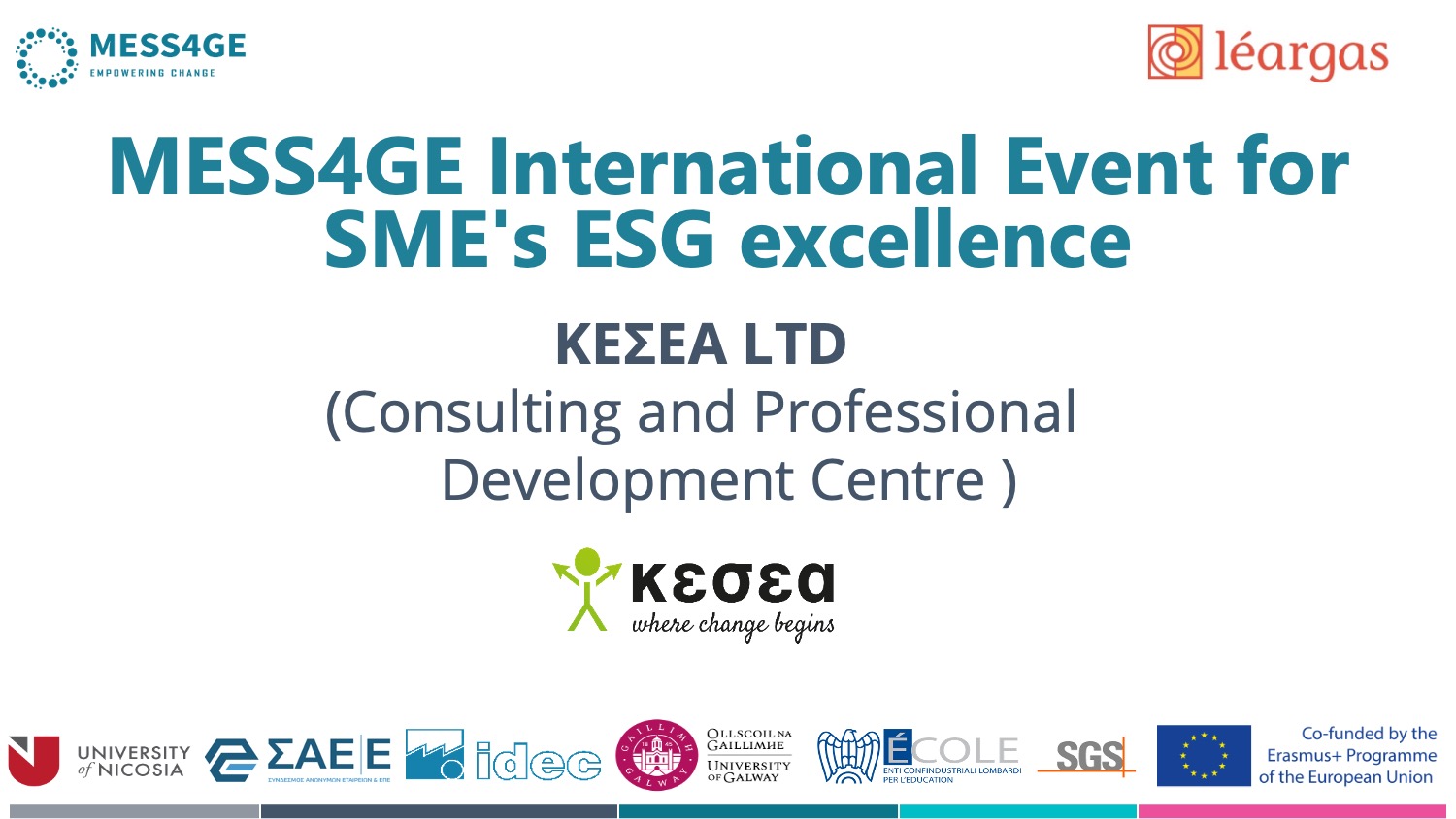 MESS4GE Project - ESG Reporting - ΚΕΣΕΑ/KESEA